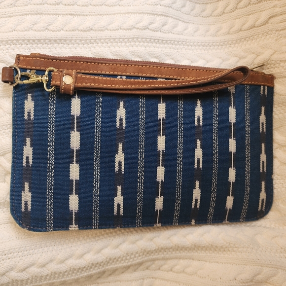 Mayan hands | Bags | Mayan Hands Blue Macaria Clutch Pouch With Wrist ...